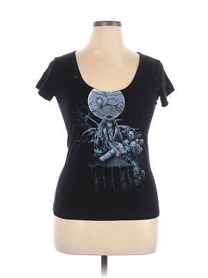 Trick Fairies Women Black Short Sleeve T-Shirt XL | eBay