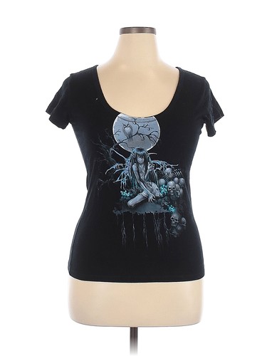 Trick Fairies Women Black Short Sleeve T-Shirt XL | eBay
