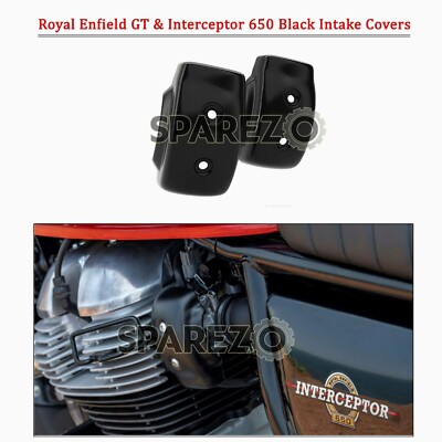 2018-2024 Genuine Royal Enfield GT & Interceptor 650 Black Intake ...