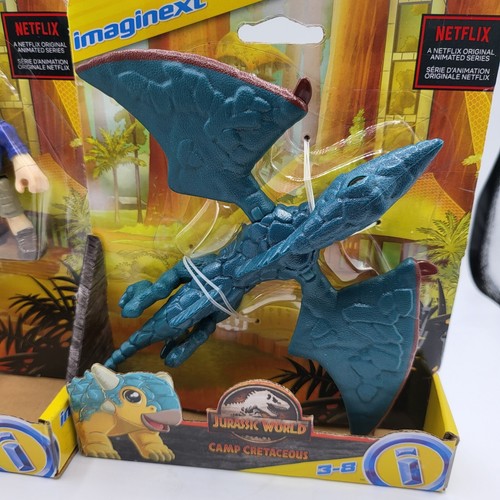 Jurassic World Camp Cretaceous Figures Lot of 2 Pterodactyl & Bumpy ...