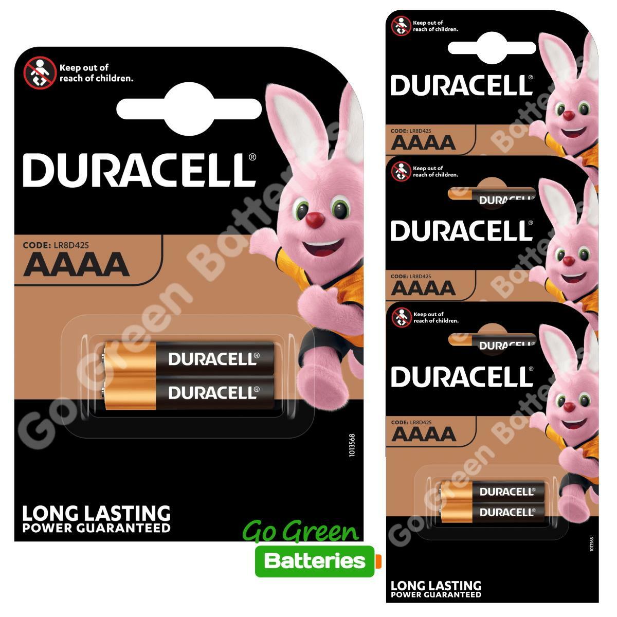 8 x Duracell AAAA 1.5V Ultra Alkaline Batteries MN2500 MX2500 E96 LR61 ...