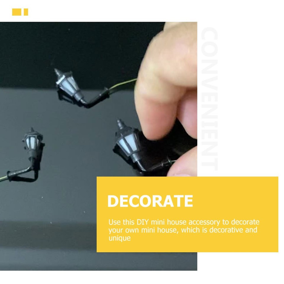 10pcs Decorative Mini Wall Lamp Model Sand Table Decor Miniature Wall ...