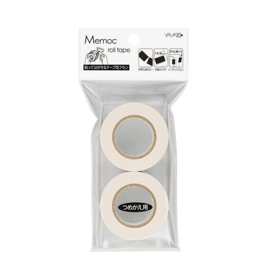 Yamato Memoc Recycled Sticky Note Slim Refills: 1 in. x 33 ft. (White ...