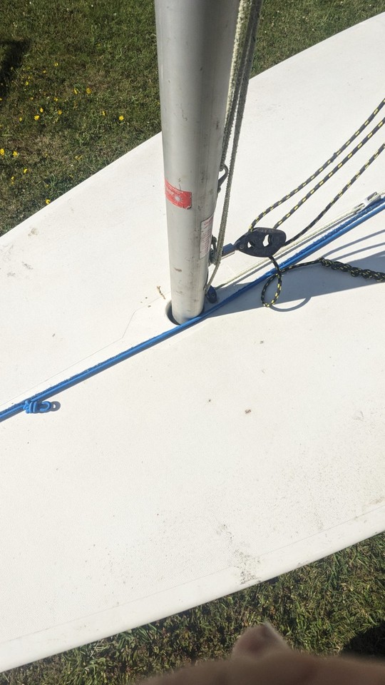 Laser 1 sailing dinghy and launch trolley with radial and full rig ...