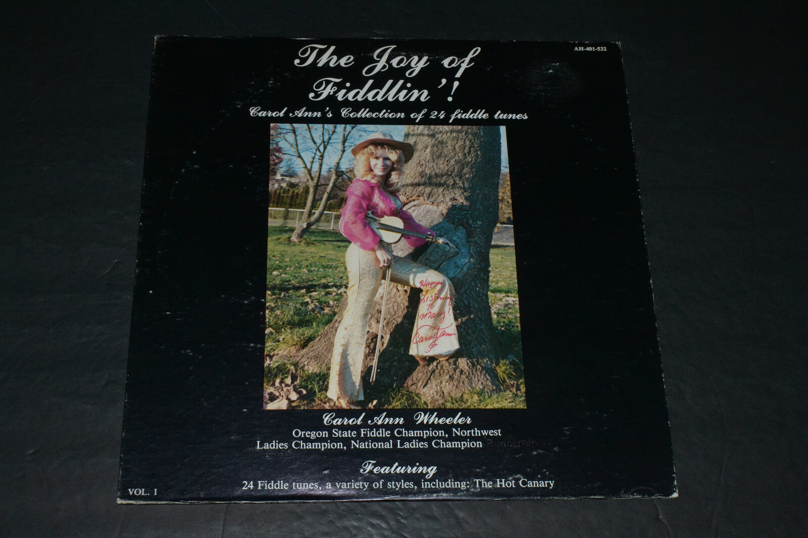Carol Ann Wheeler~The Joy of Fiddlin'!~AUTOGRAPHED~Oregon State Fiddle ...