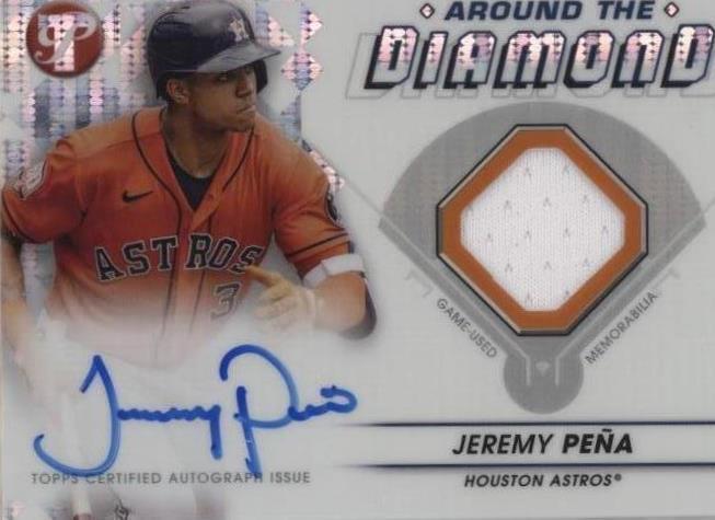 2023 Topps Pristine - Around the Diamond Autograph Relics Jeremy Pena # ...