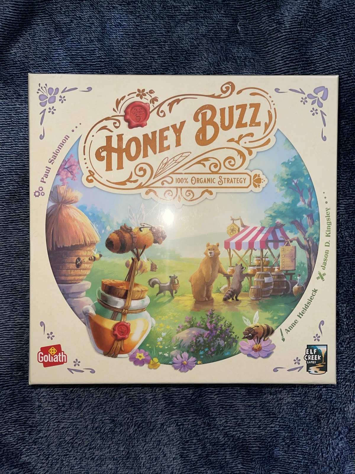 Goliath Honey Buzz Board Game Tile Placement Strategy Game Wooden ...
