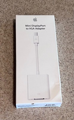 New GENUINE Apple Mini Display Port to VGA adapter Original Retail Box ...