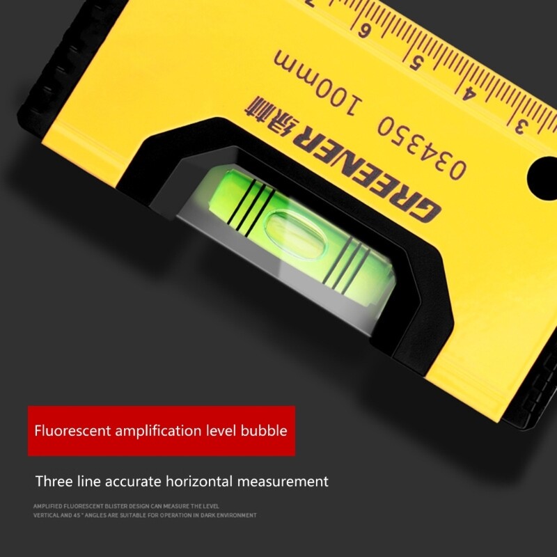 Leveling Tool Mini Pocket Level Portable ShockResistant Bubble Level ...