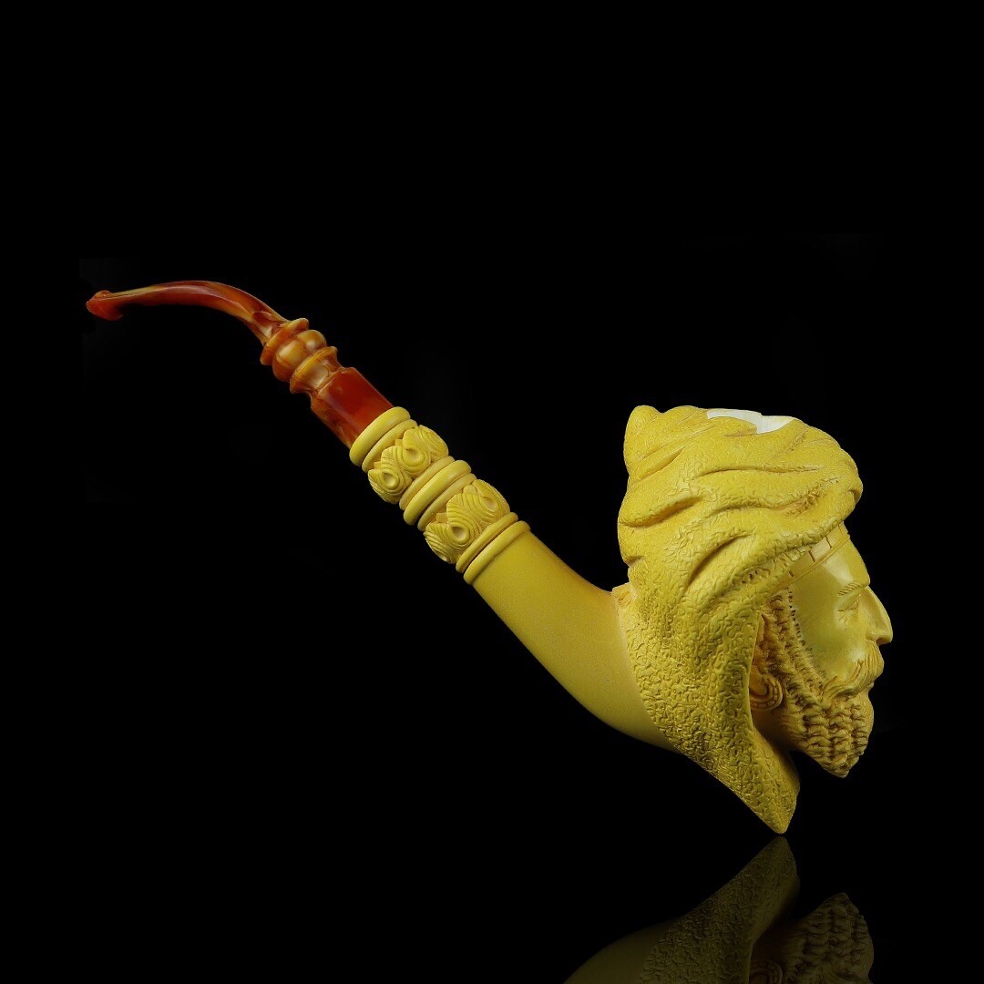 XL Size Persian Merchant Pipe By Erdogan EGE block Meerschaum New W ...