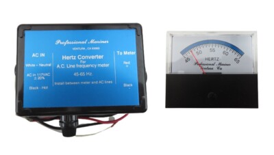 Professional Mariner 80075 Marine AC Line Frequency Meter 45-65 Hertz ...