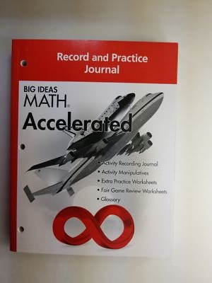 BIG IDEAS MATH Accelerated: Record & Practice Journal Red/Course 2 | eBay