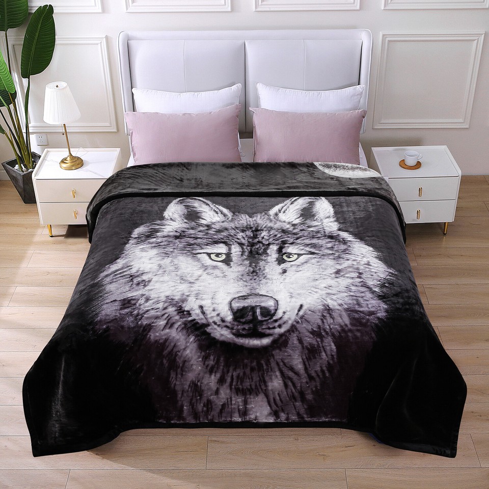 Luxury Faux Mink Winter Blanket Queen/King Size 2-Ply Ultra Soft & Warm ...