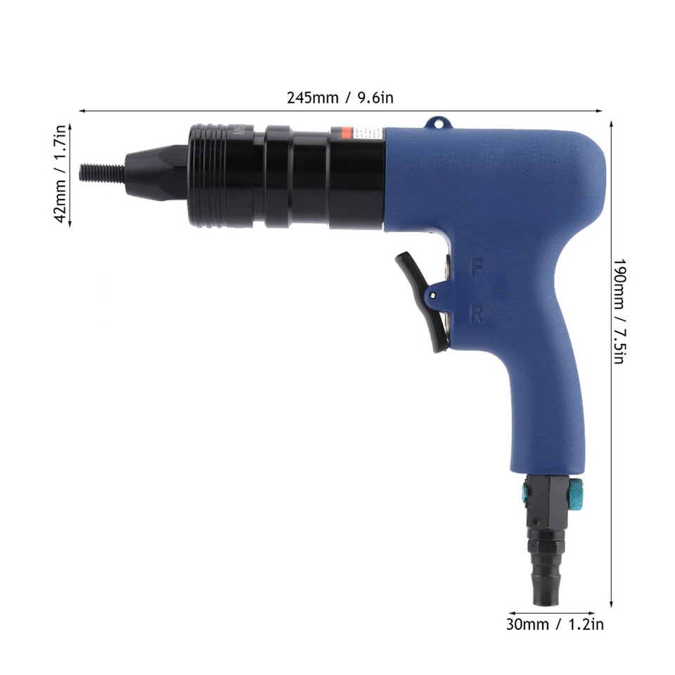 Pneumatic Riveting Gun Professional Pneumatic Riveter Air Rivet Nut Gun ...