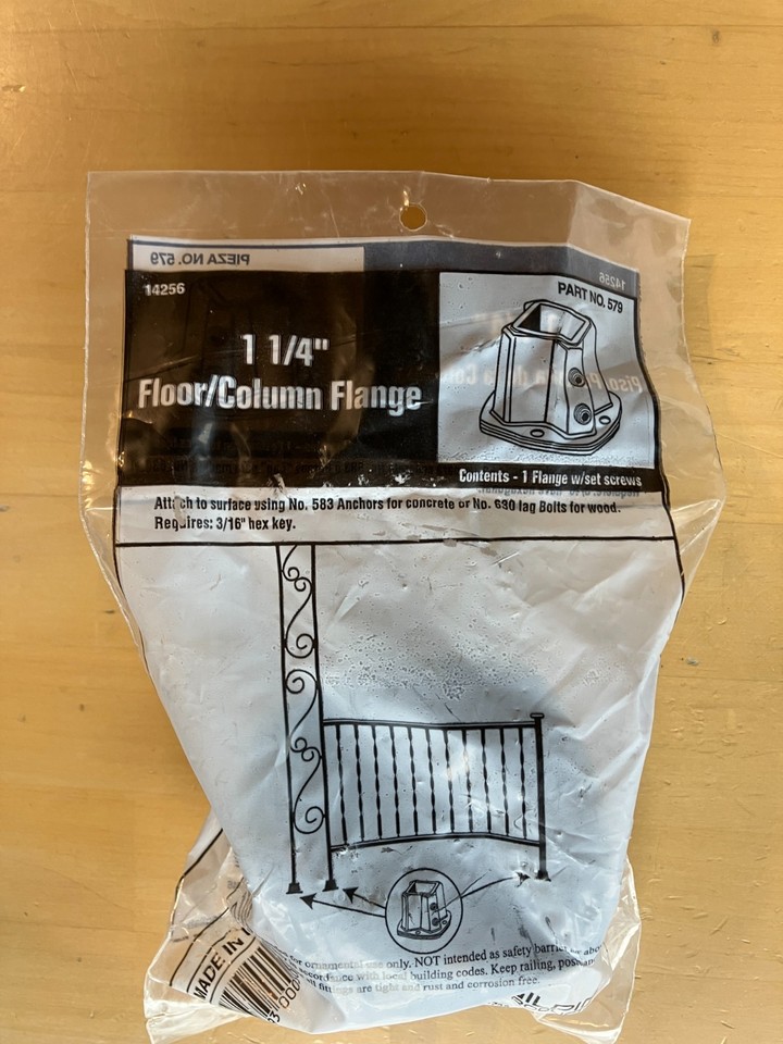Gilpin 579, 1-1/4” Floor Post / Column Flange w/ Set Screws | eBay