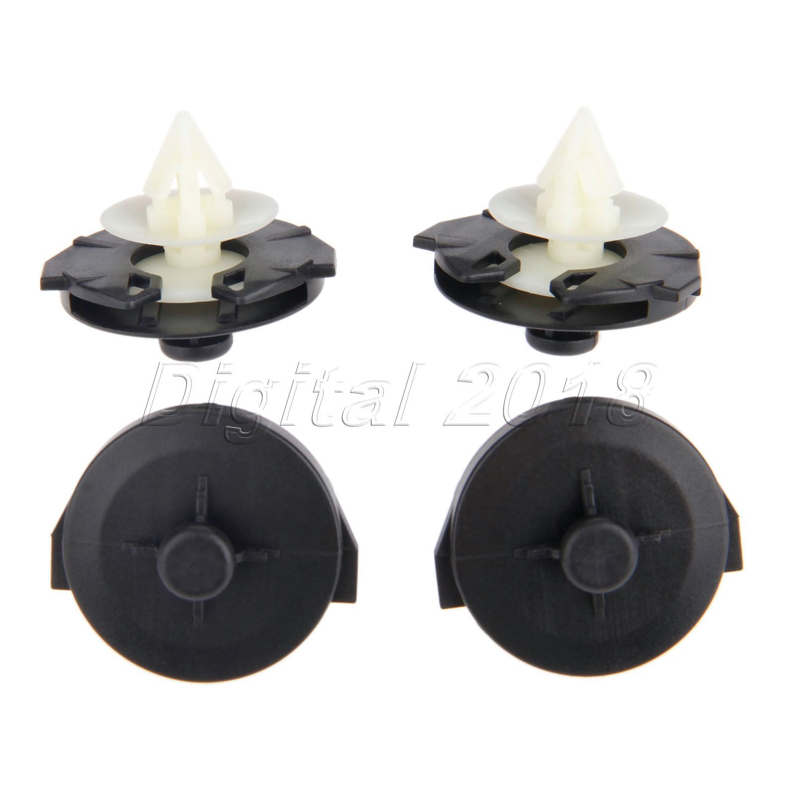 10X Plastic Car Door Panel Clips Fastener Rivets Fit For Polo 6N ...