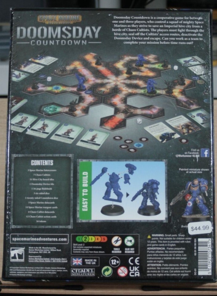 Warhammer 40K Space Marine Adventures Doomsday Countdown New BN ...