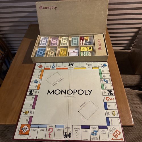 Vintage Rare Monopoly Board Game Multi Color Houses/Hotels Marked Made ...