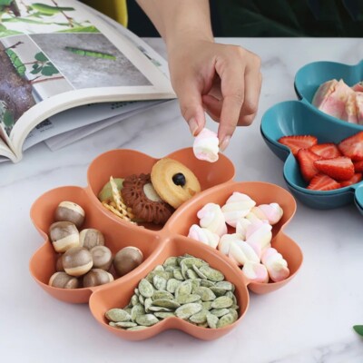 Divided Party Snack Plate Appetizer Serving Platter Nuts Dish Food ...