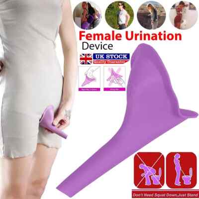 Female Urine Wee Funnel Portable Woman Ladies She Urinal Camping Travel ...