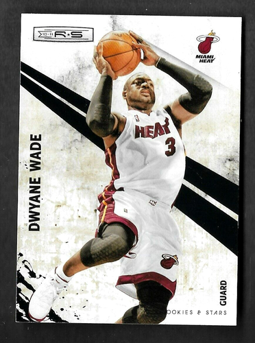 DWAYNE WADE 2010-11 ROOKIES & STARS BLACK PARALLEL INSERT CARD #41 HEAT ...