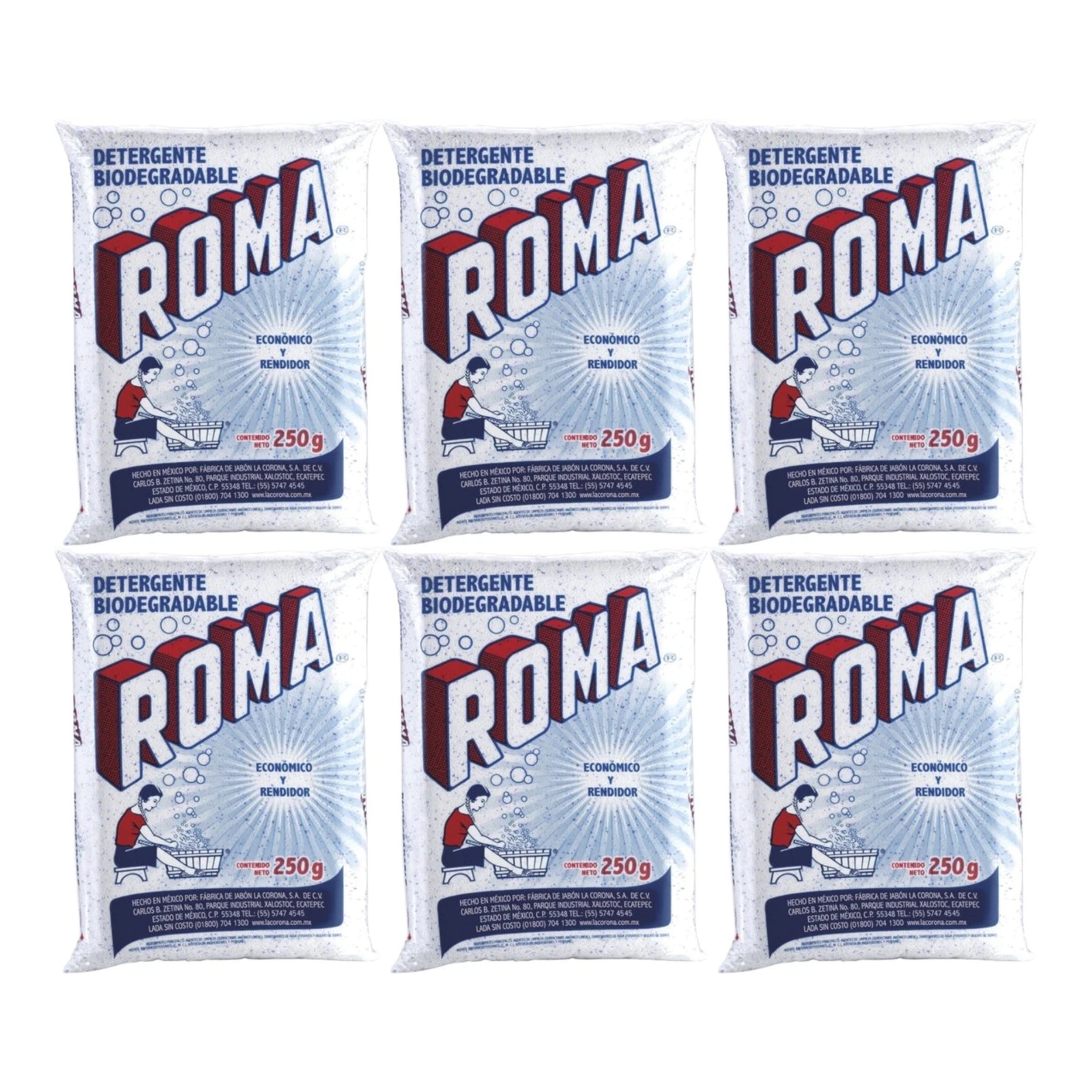 Roma Laundry Powder Laundry Detergent, 8.81oz (250g) (Pack of 6) | eBay