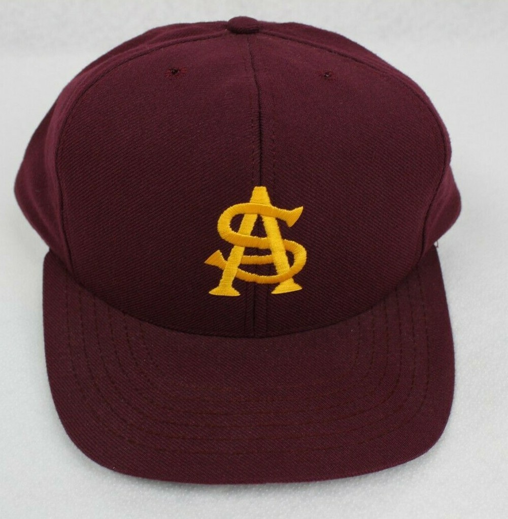 Red Arizona State Baseball Cap Hat - Gem