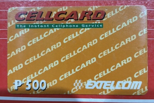 PHILIPPINES PHONECARD: CELLCARD EXTELCOM 500 PESOS | eBay