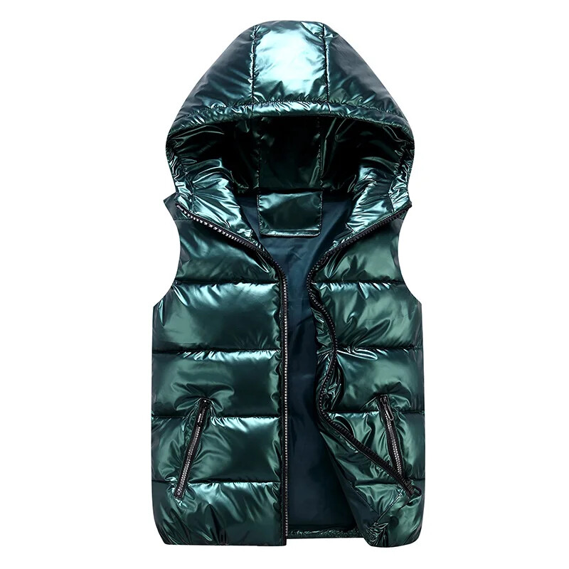 Autumn Winter Shiny Vest for Boy Waterproof Boy Sleeveless Jacket 3-20 ...