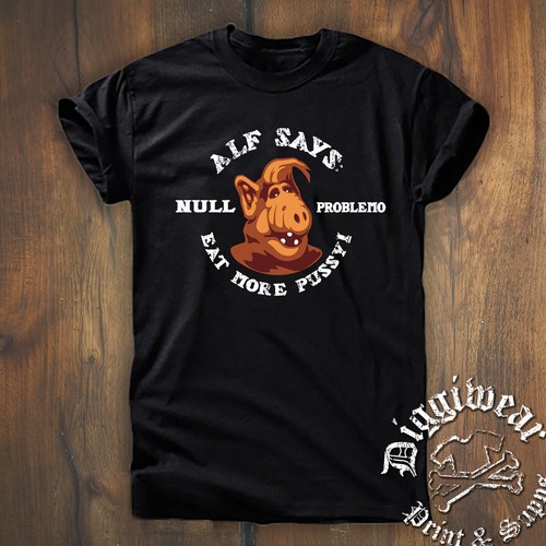 ALF SAYS | KATZE CAT RETRO 80s NULL PROBLEMO KINDHEIT SHIRT S-5XL | eBay.de