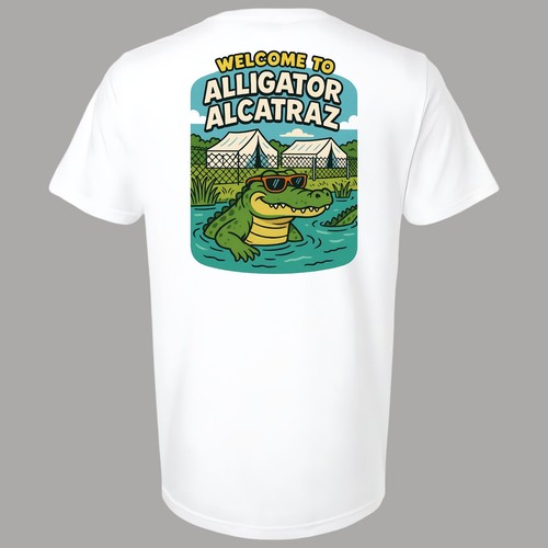 Alligator Alcatraz T-shirt MAGA Political Republican Party Merch | eBay