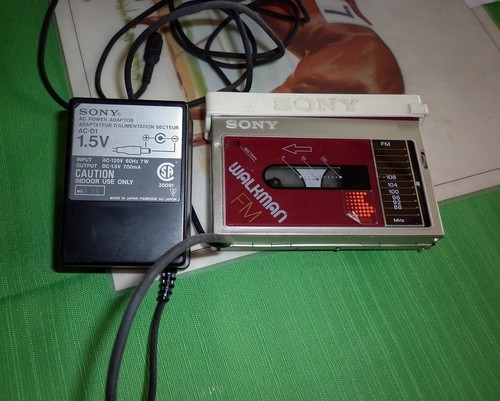 Vintage Sony WM F10 Walkman Cassette Player + Power Adapter needs ...