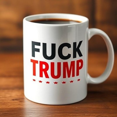 F*** Trump Coffee Mug – Funny Anti Trump Cup Political Joke Sarcasm ...