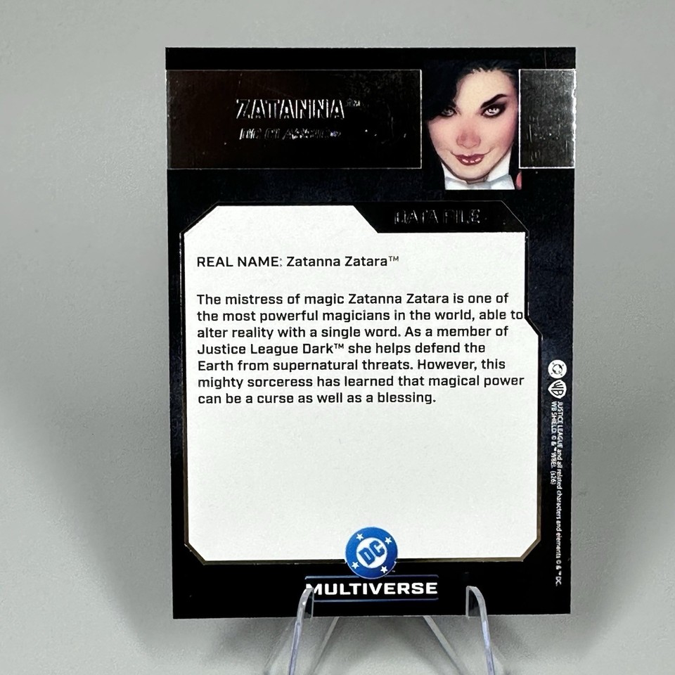 McFarlane DC Multiverse Zatanna Collector Edition Trading Card DC ...
