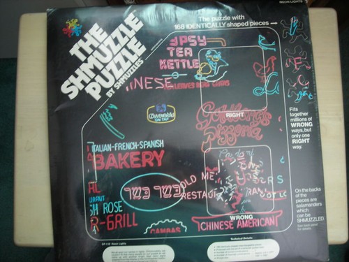 RARE Vintage THE SHMUZZLE PUZZLE Neon Lights 1981 NIP | eBay