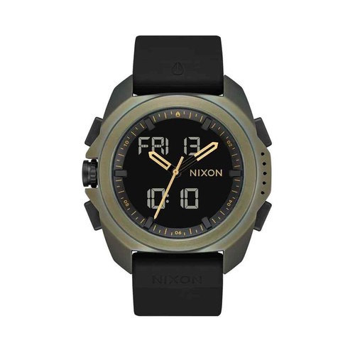 Nixon "Ripley" Watch (Surplus/Black) Sport Digital Analog Rubberized ...