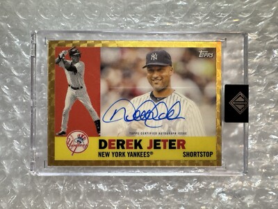2024 Topps Baseball Transcendent Derek Jeter Superfractor Autograph 1/1 ...