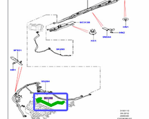 GENUINE LAND ROVER MANIFOLD FUEL TUBE W SENSOR EVOQUE DISCOVERY SPORT ...