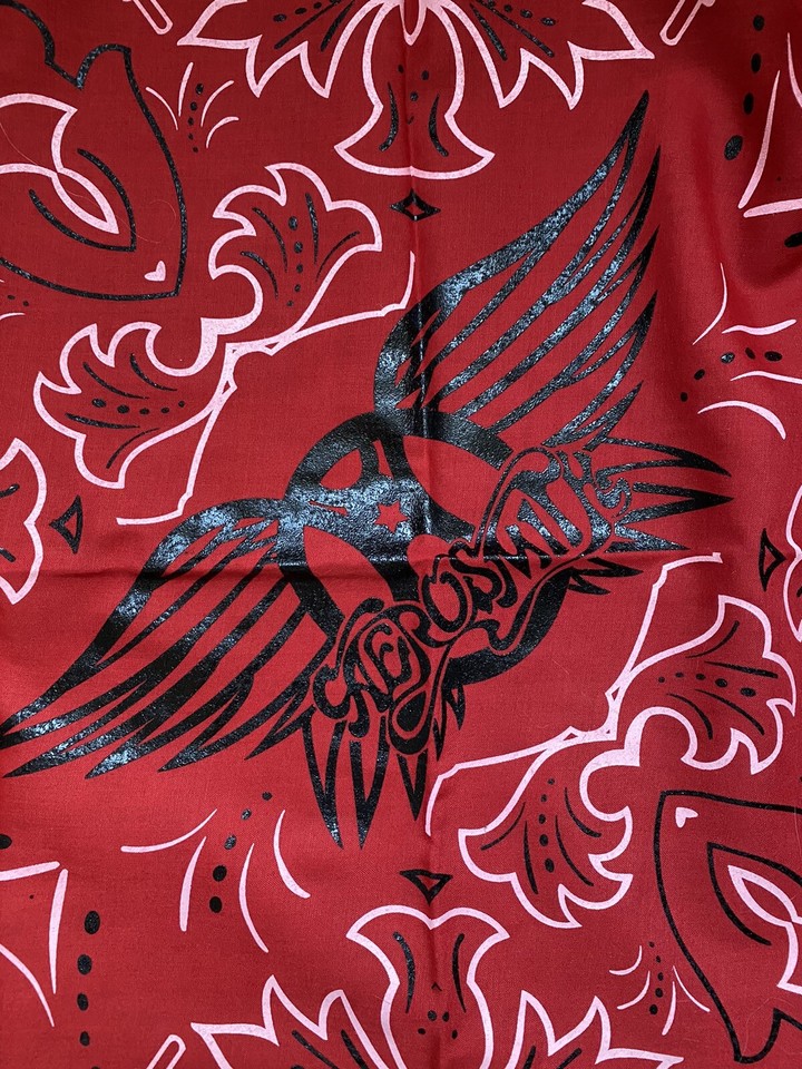 Aerosmith Tour Official Concert Merchandise Logo Scarf Bandana Steven ...
