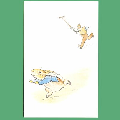 POSTCARD - Tale of Peter Rabbit - Being Chased by Mr. McGregor ...