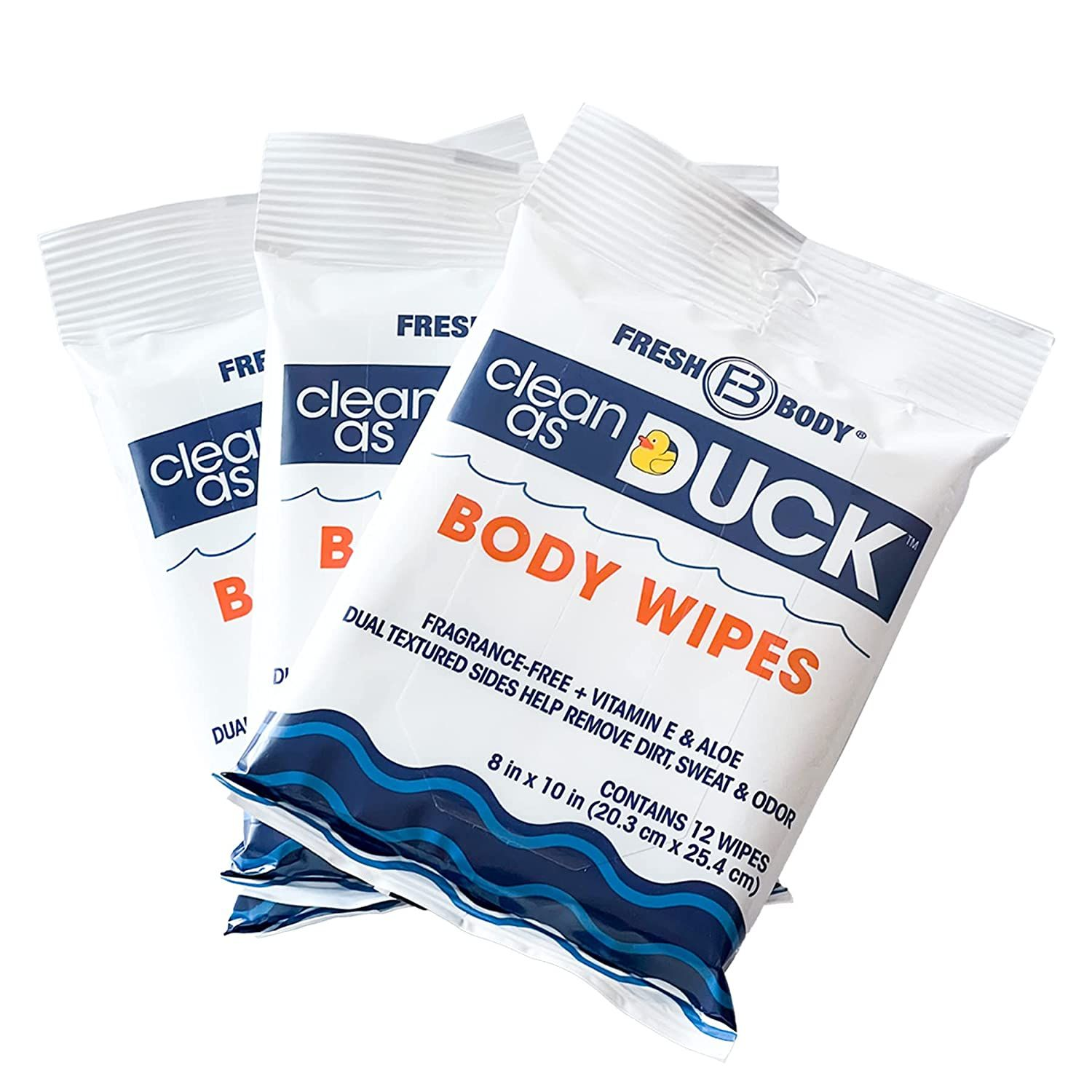Fresh Body FB - Clean As Duck Wipes (3 Pack) 36 12 Count (Pack of 3) | eBay