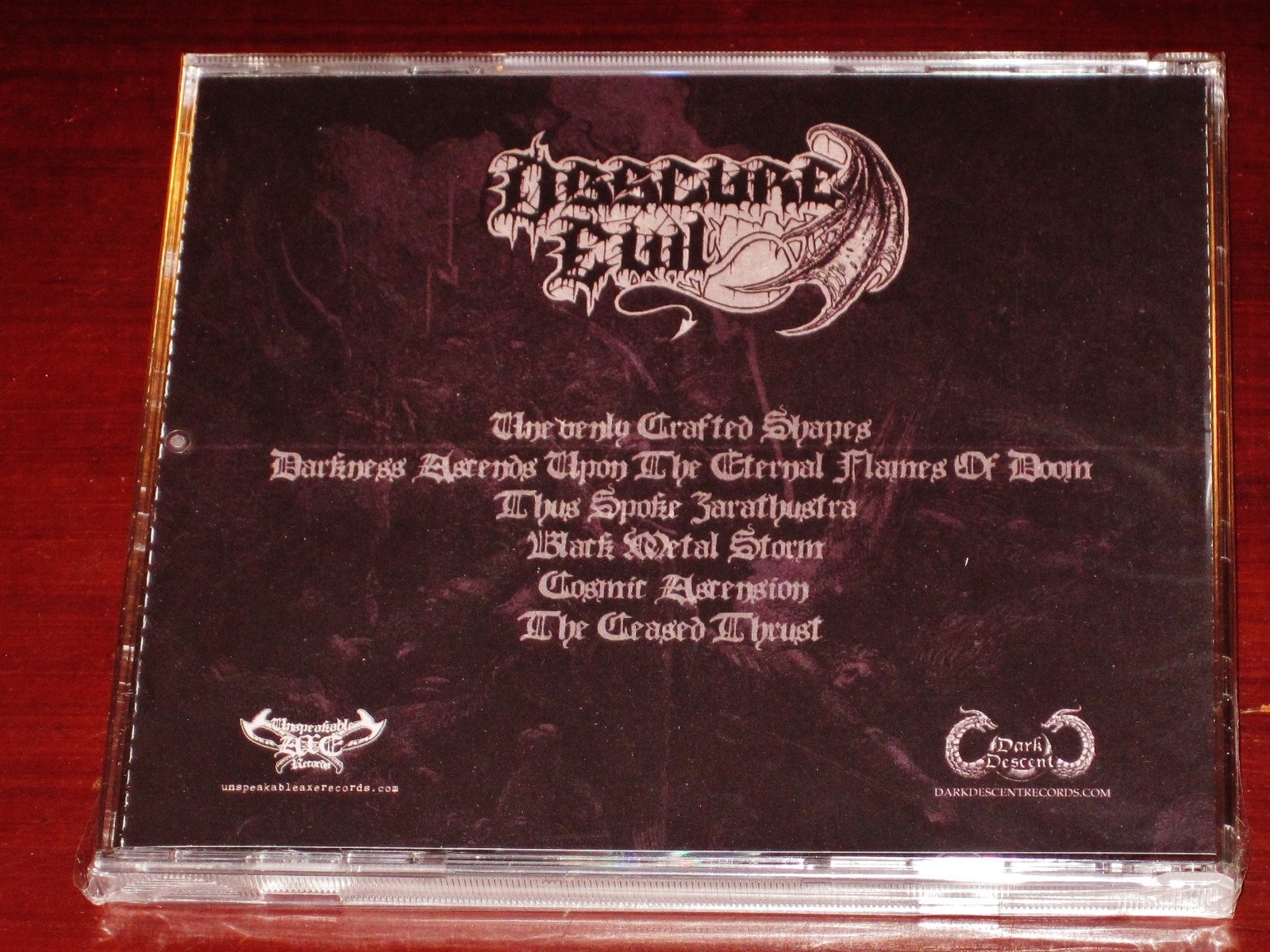 Obscure Evil: Void Fumes CD 2016 Dark Descent / Unspeakable Axe USA ...