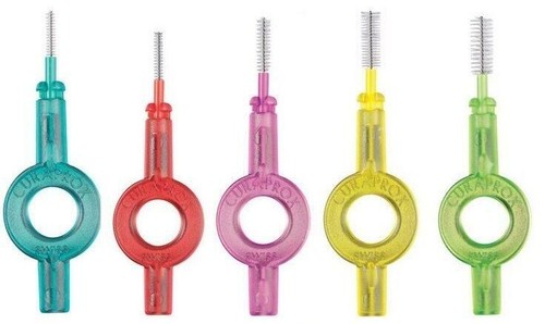 CURAPROX CPS Interdental Brushes Pre-Mounted on Handle CHOOSE SIZE ...