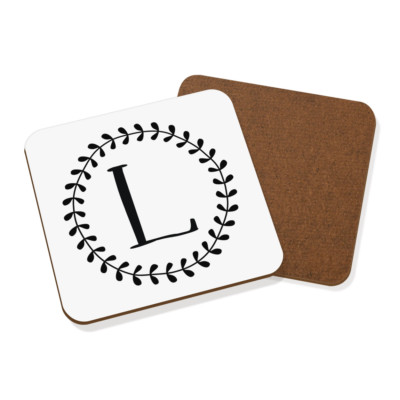 Letter L Floral Wreath Alphabet Coaster Drinks Mat - Flowers | eBay UK