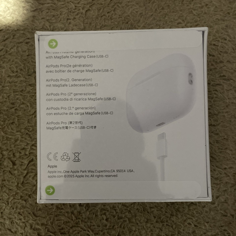 Apple AirPods Pro 2nd Generation with Charging Case - White ...