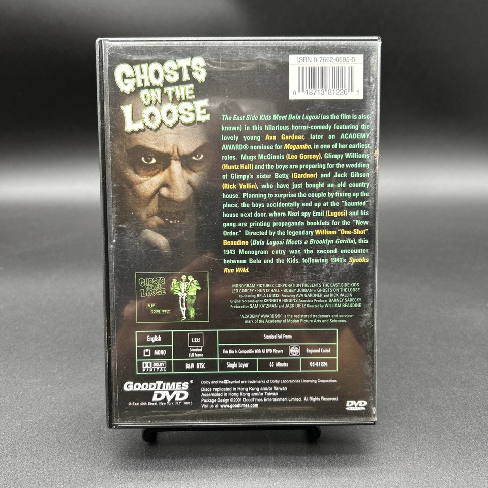 GHOSTS ON THE LOOSE-1943 (DVD) The East Side Kids Meet Bela Lugosi ...