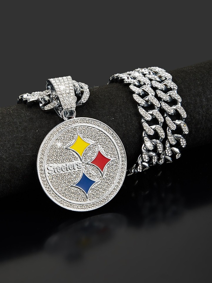 Gem Chain Necklace NFL Football (AFC/NFC) Pendant *Select Your Team ...