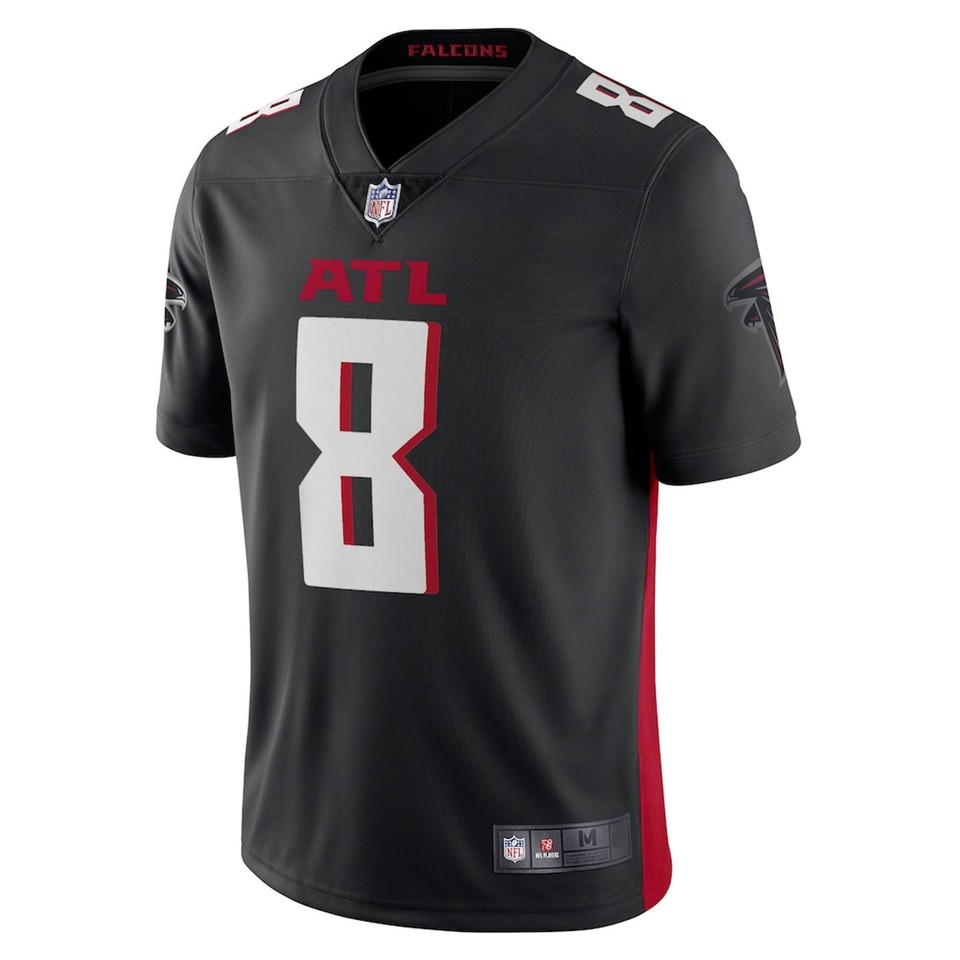 NWT Men's Falcons #8 Kyle Pitts Black Game Player All Stitched Jersey ...