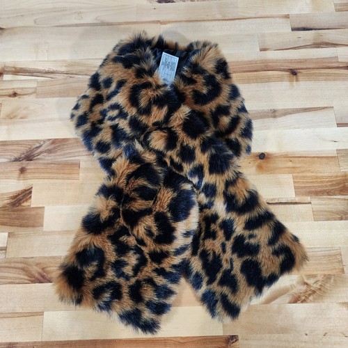 J Crew Factory Leopard Stole Scarf Wrap Faux Fur NWT | eBay