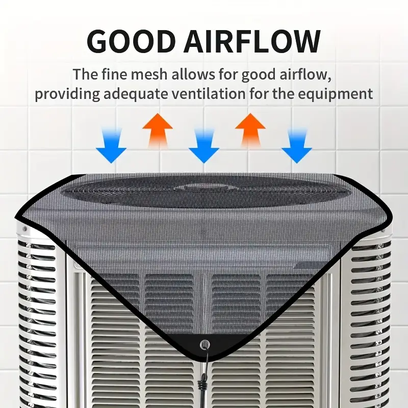 Outside Air Conditioner Mesh Cover Vinyl for Units AC Top Protector | eBay